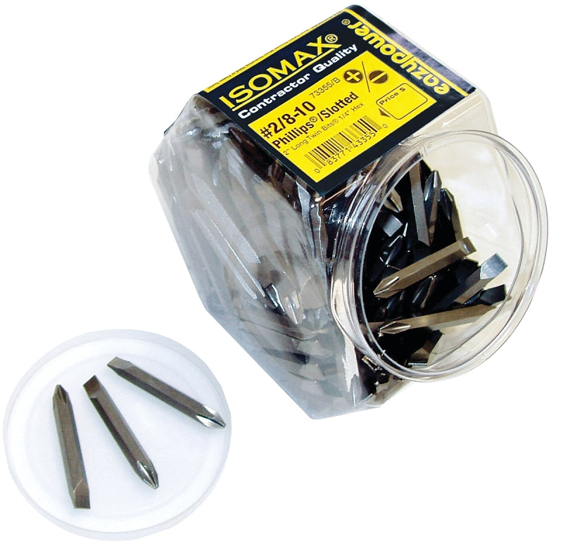 Eazypower 003555 Insert Bit, #2 Drive, Phillips/Slotted Drive, 1/4 in ...