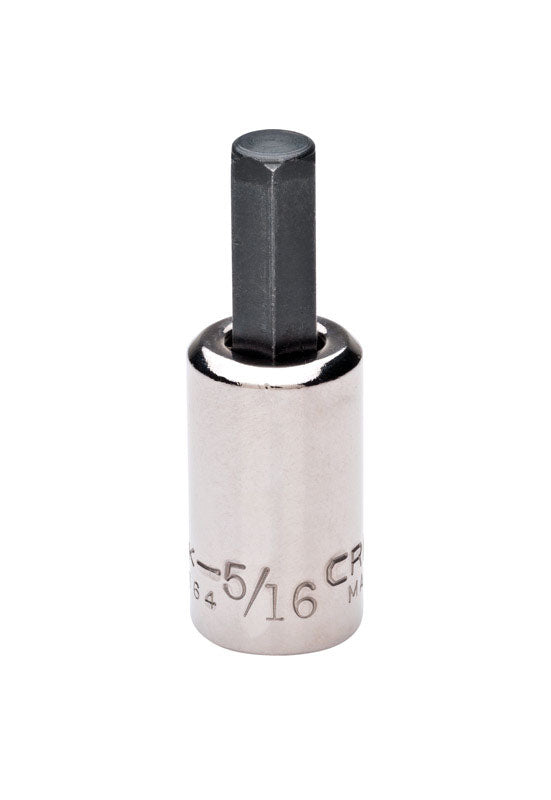 Craftsman 3/8 in. Drive 6 Point 5/16 in. Standard Hex Bit Socket ...