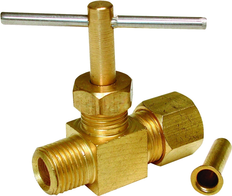 Dial 9421 Needle Valve, Straight, Brass, For: Evaporative Cooler Purge ...