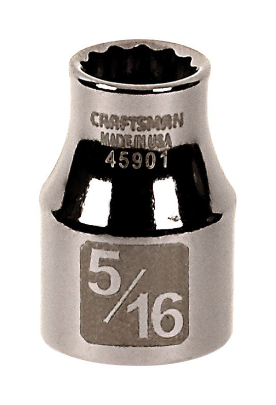 Craftsman 3/8 in. Drive 12 Point 5/16 in. Standard Socket – Shell ...