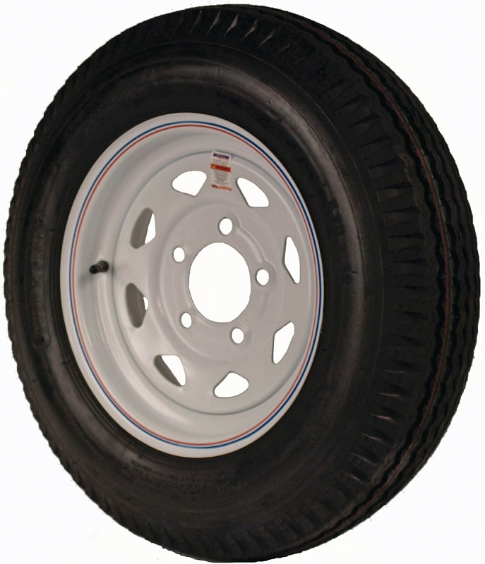 MARTIN Wheel DM452C-5I Trailer Tire, 1045 lb Withstand, 4-1/2 in Dia B ...