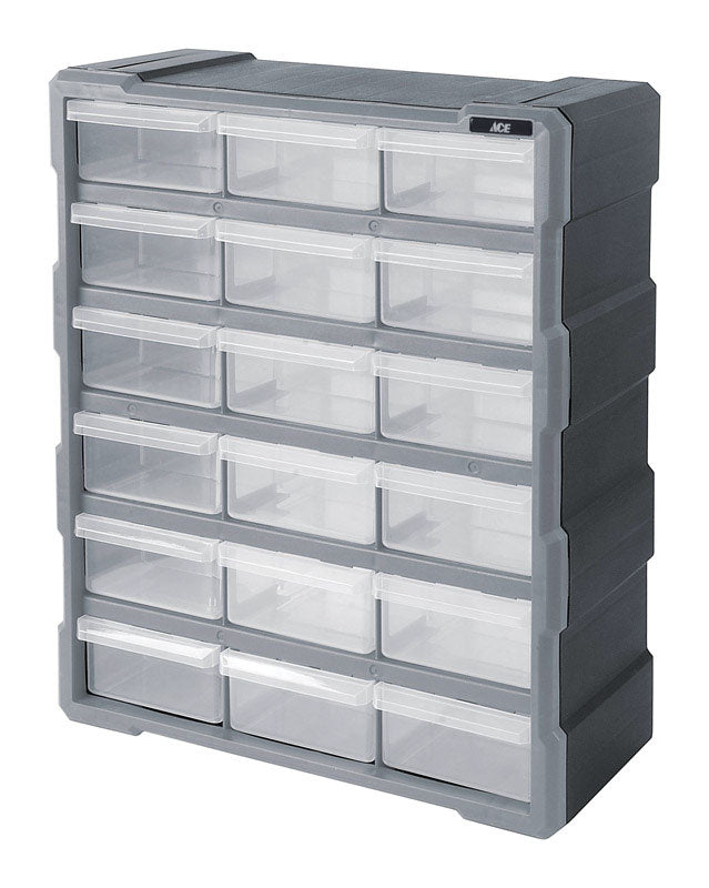 Ace Storage Organizer 19 in. H x 15 in. W x 6-1/4 in. L Gray – Shell ...