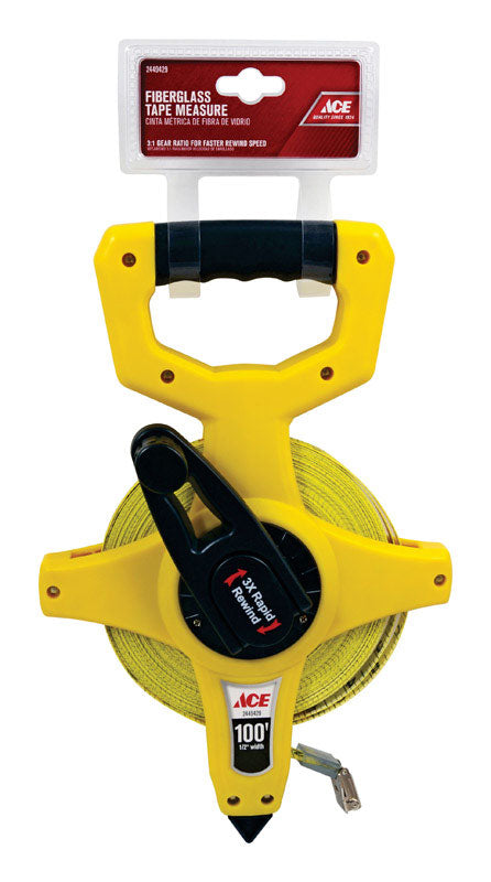 Ace Fiberglass Long Tape Measure 1/2 in. W x 100 ft. L – Shell Lumber ...