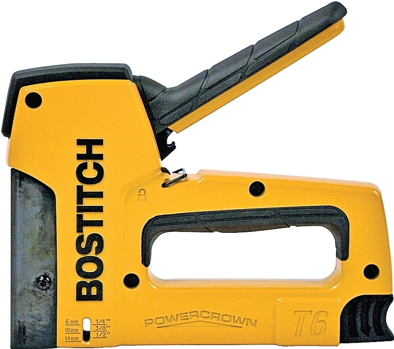 Bostitch PowerCrown Series T6-8 Tacker, 84 Magazine, 7/16 in W Crown ...