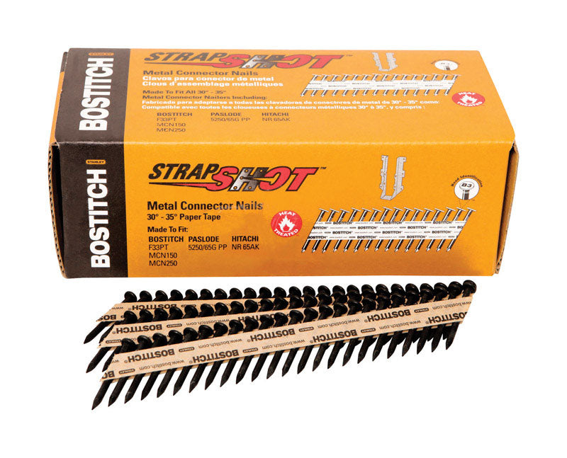 Stanley Bostitch StrapShot 1-1/2 in. x .131 in. L Brite Framing Metal ...