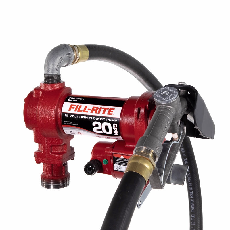 Fill-Rite FR4210G/FR4210D High-Flow Pump, Motor: 1/4 hp, 12 VDC, 19 A ...