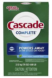 Cascade 33836 Dishwasher Detergent, 75 oz, Powder, Scented, White ...