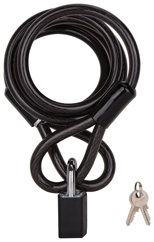 ProSource HD-HLL305LP-3L Cable Lock, Standard Shackle, 11/32 in Dia Sh ...