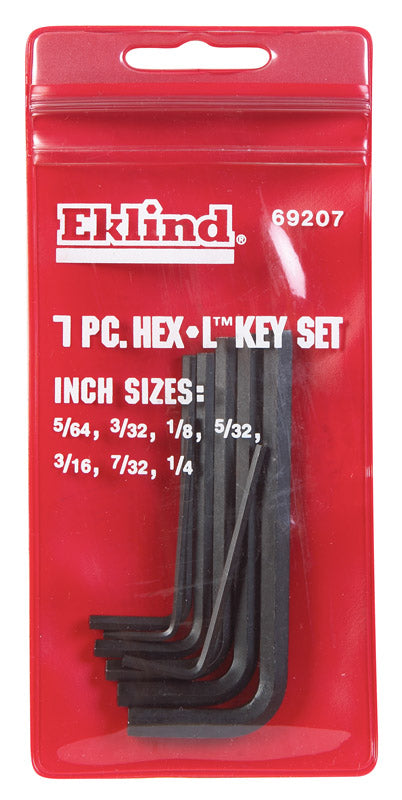 Eklind SAE Short Arm Hex-L Key Set 7 pc. 5/64″ to 1/4″ – Shell Lumber ...