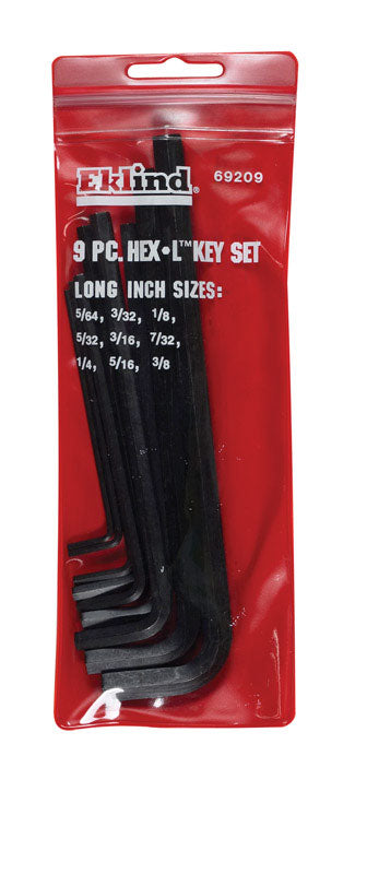 Eklind SAE Long Arm Hex-L Key Set 9 pc. 5/64″ to 3/8″ – Shell Lumber ...