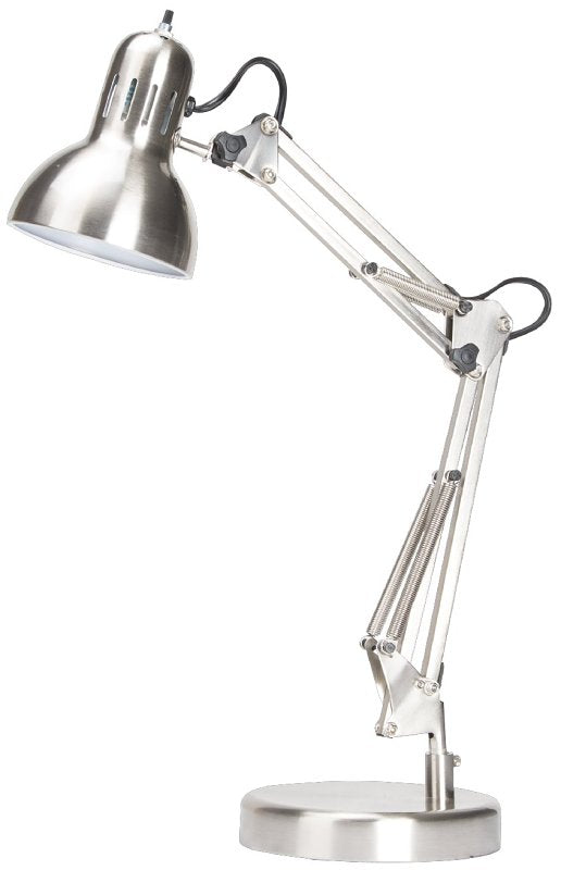 Boston Harbor WK-618E-3L Swing Arm Work Lamp, 120 V, 60 W, 1-Lamp, A19 ...