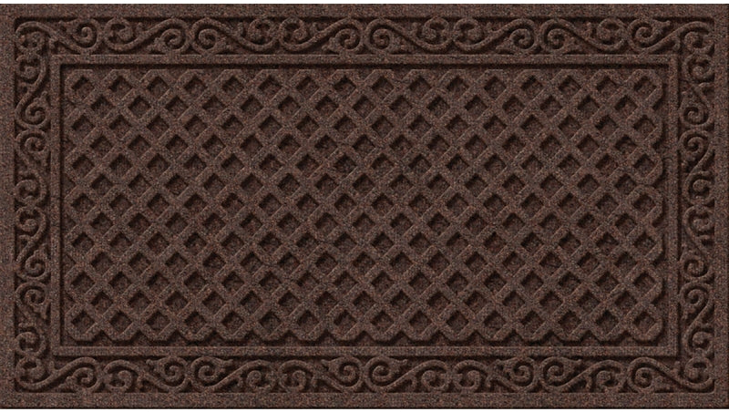 Apache Mills Textures AP883-1403F Door Mat, 30 in L, 18 in W, Iron Lat ...
