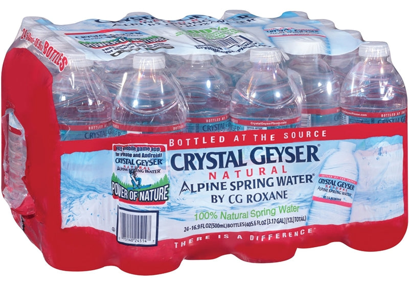 Crystal Geyser Alpine Spring 24514-7 Bottled Water, 16.9 oz – Shell ...