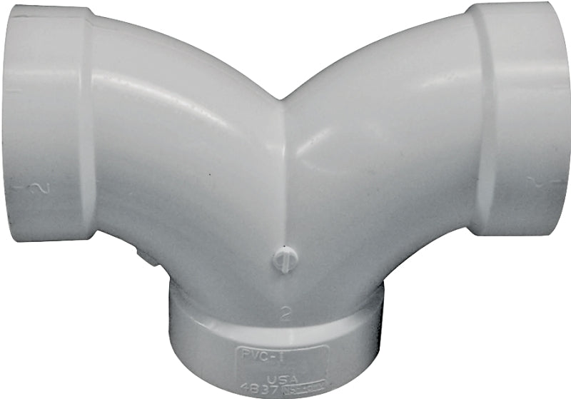 Genova 700 Series 70726 Double Pipe Elbow, 2 in, Hub, 90 deg Angle, PV ...