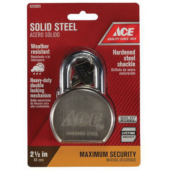 Ace 1-1/8 in. Double Locking Steel Padlock – Shell Lumber and Hardware