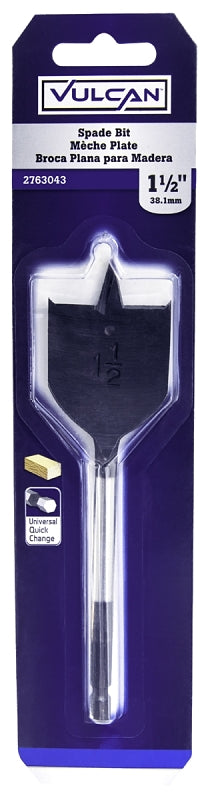 Vulcan 278711OR Spade Drill Bit, 1-1/2 in Dia, Hex Shank – Shell Lumber ...