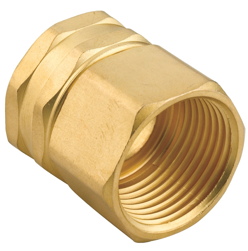 Gilmour 805574-1001 Hose Adapter, 1/2 x 3/4 in, FNPT x FNH, Brass, For ...