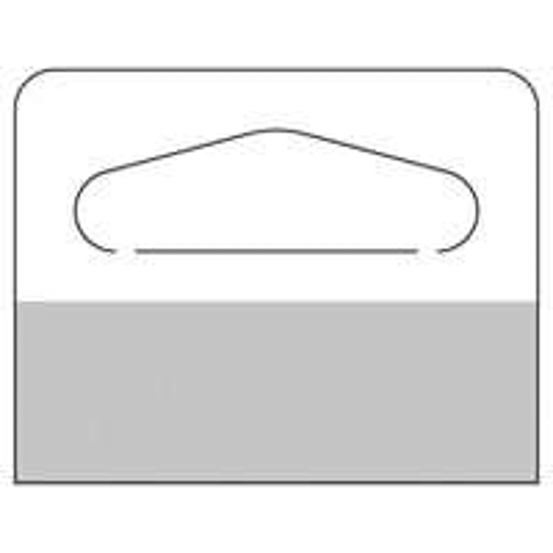 Southern Imperial RHT-1091-SH500 Hang Tab, Delta Hole, Plastic, Clear ...