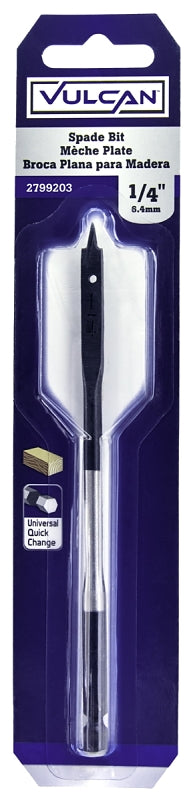 Vulcan 277071OR Spade Drill Bit, 1/4 in Dia, Hex Shank – Shell Lumber ...