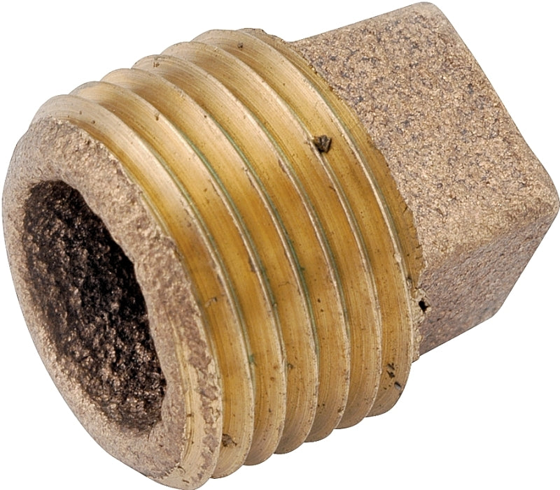 Anderson Metals 738109-32 Pipe Plug, 2 in, IPT, Cored Square Head, Bra ...