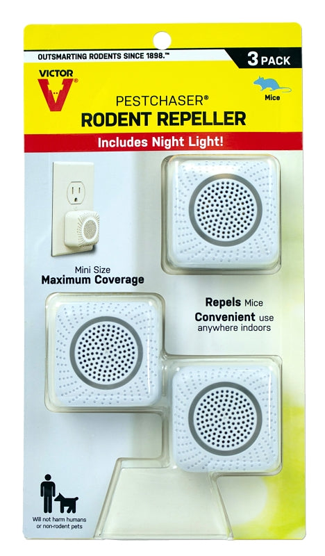 Victor M753K Rodent Repellent, Plug-In, 1.69 in L, 1-3/4 in W, 1-3/4 i ...