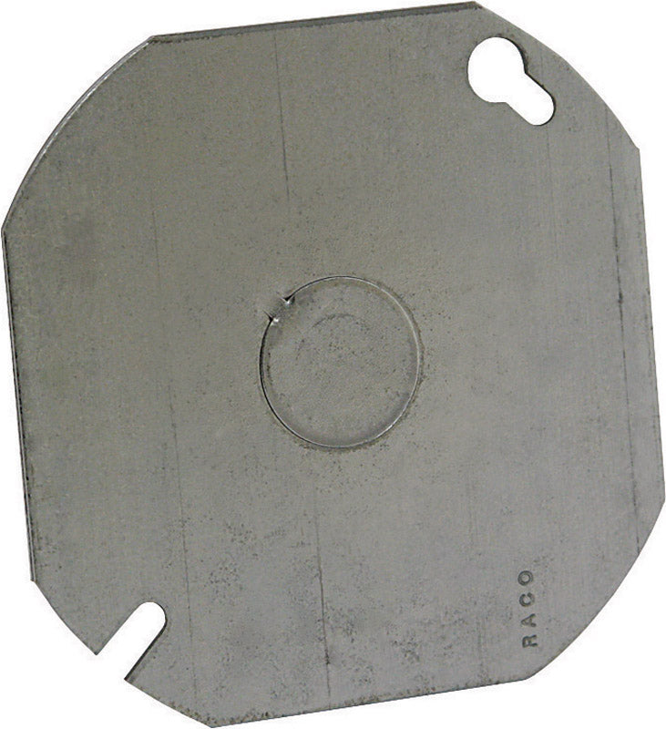 Raco Octagon Steel Flat Box Cover For Use to Close an Outlet Box or Mo ...