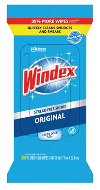 Windex COLORmaxx 00296 Cleaning Original Wipes, Ammoniacal Pleasant ...