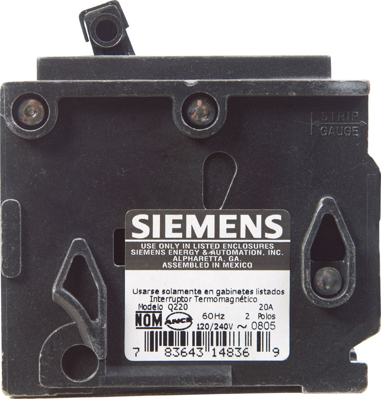Siemens HomeLine Double Pole 20 amps Circuit Breaker – Shell Lumber and ...