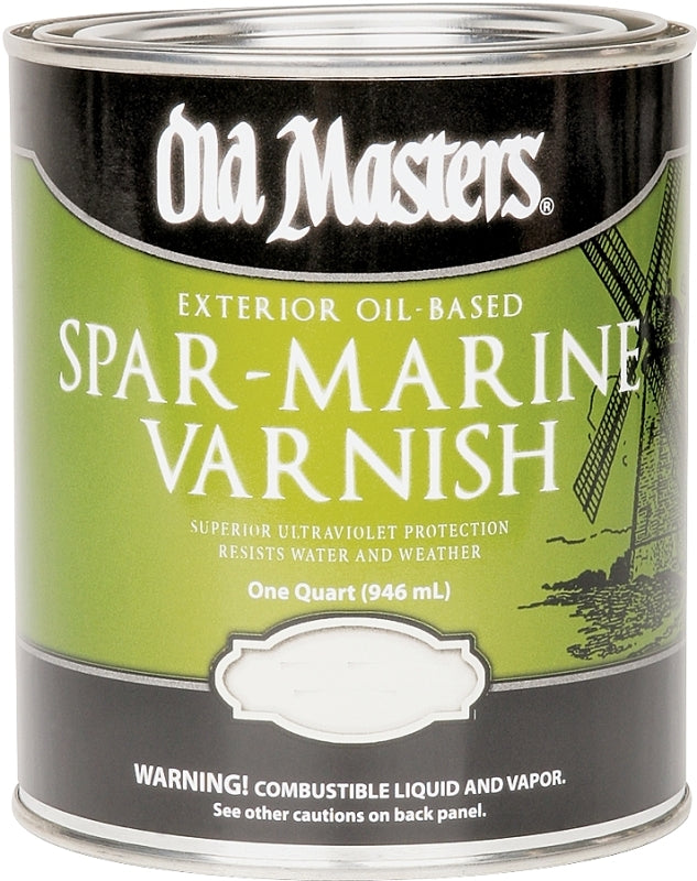 Old Masters 92304 Spar Marine Varnish, Satin, Liquid, 4 qt, Can – Shell ...