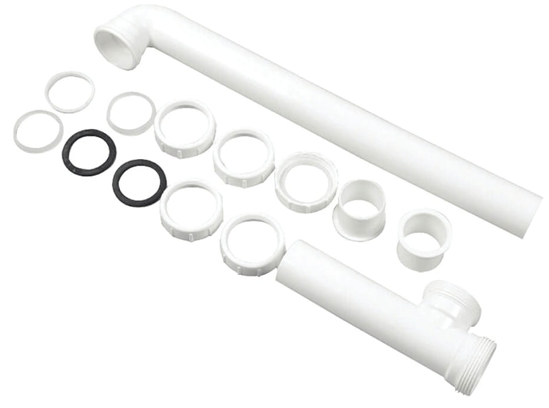 Danco 94008 End Outlet Waste Drain Pipe, 1-1/2 in, Slip, Plastic, Whit ...