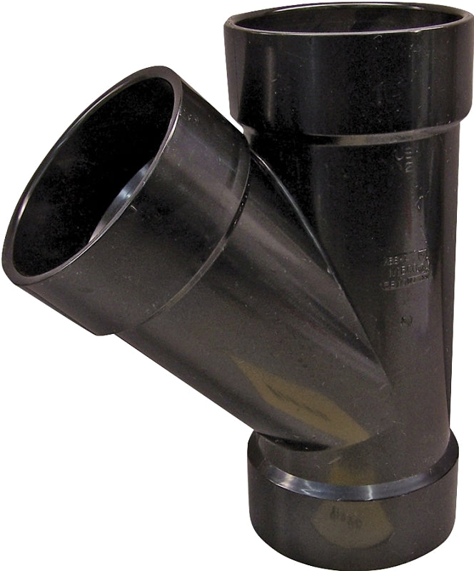 Canplas 102302LBC Pipe Wye, 2 in, Hub, ABS, Black – Shell Lumber and ...