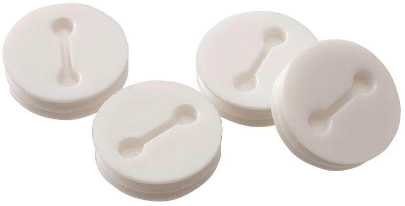 Hubbell 5269-6 Closure Plug, 13/16 in Dia, 5/16 in L, 13/16 in W, Meta ...
