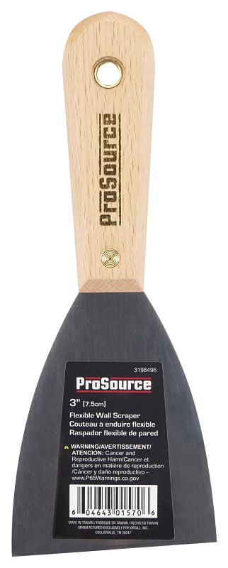 ProSource 01570R Wall Scraper, 3 in W Blade, Full Tang Blade, HCS Blad ...