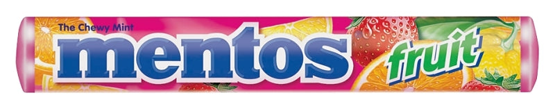Mentos MF15 Fruit Rolls, Assorted Fruits Flavor, 1.32 oz, Pack of 15 ...