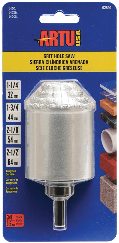 ARTU 02890 Hole Saw Kit, 6-Piece, Tungsten Carbide – Shell Lumber and ...