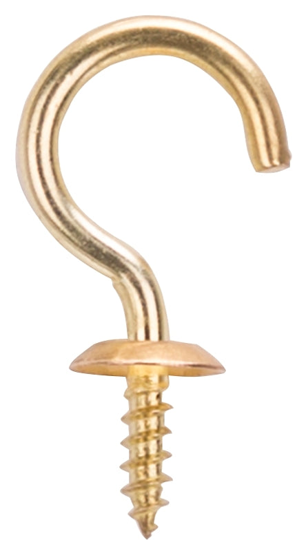 ProSource LR394 Cup Hook, 1/2 in Opening, 5 mm Thread, 1-1/4 in L, Bra ...
