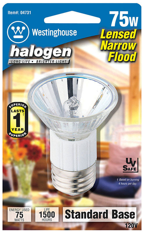 Westinghouse Halogen Light Bulb 75 watts 630 lumens Floodlight JDR Med ...