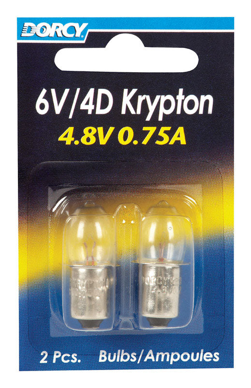 Dorcy 6V/4D Flashlight Bulb 4.8 volts Krypton – Shell Lumber and Hardware