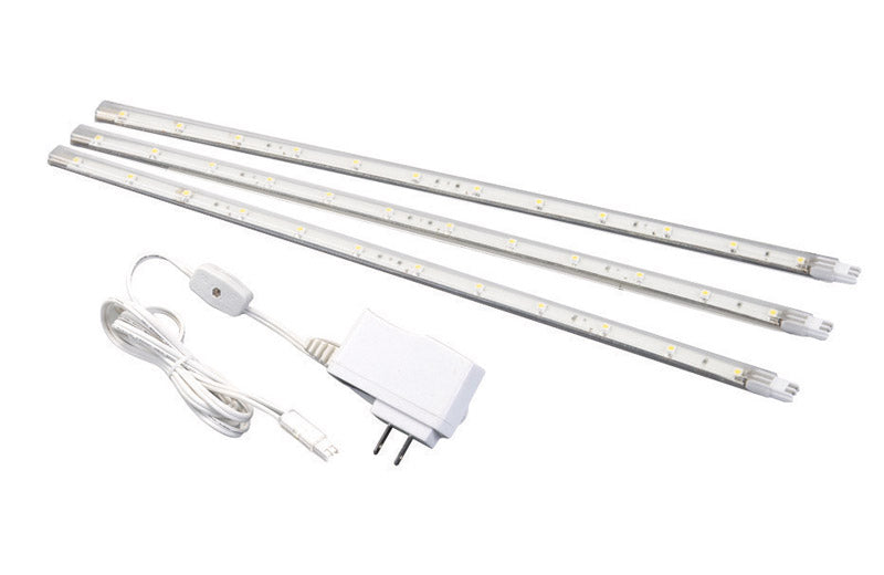 Amerelle 36 in. L Electric LED Under Cabinet Light Strip White – Shell ...