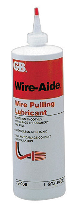GB Wire-Aide General Purpose Wire Pulling Lubricant 32 oz. Squeeze Bot ...