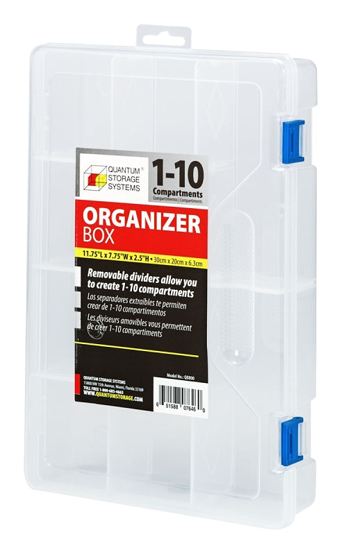 Quantum Storage Systems QB800 Utility Box, 11-3/4 in L, 7-3/4 in W, 2 ...