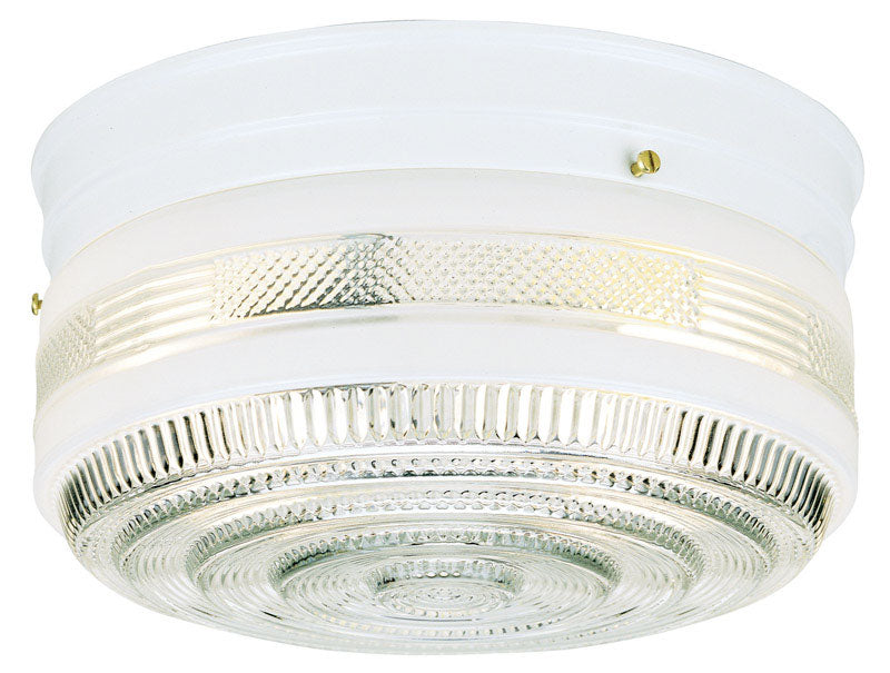 Westinghouse White Ceiling Fixture 5-1/4 in. H x 10-3/4 in. W – Shell ...