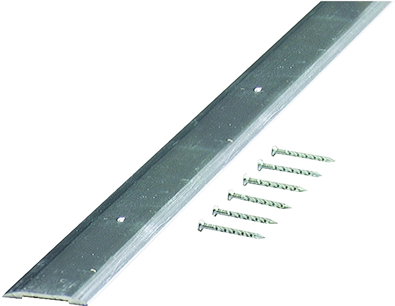 M-D 66019 Seam Binder, 36 in L, 1-1/4 in W, Smooth Surface, Aluminum ...