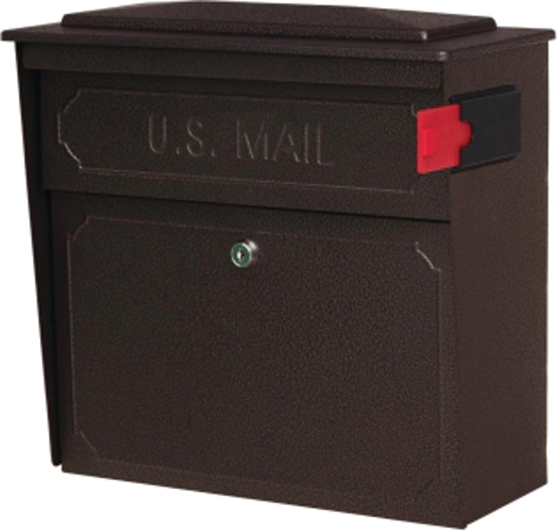 Mail Boss 7174 Mailbox, Steel, Bronze, 15-3/4 in W, 7-1/2 in D, 16 in ...