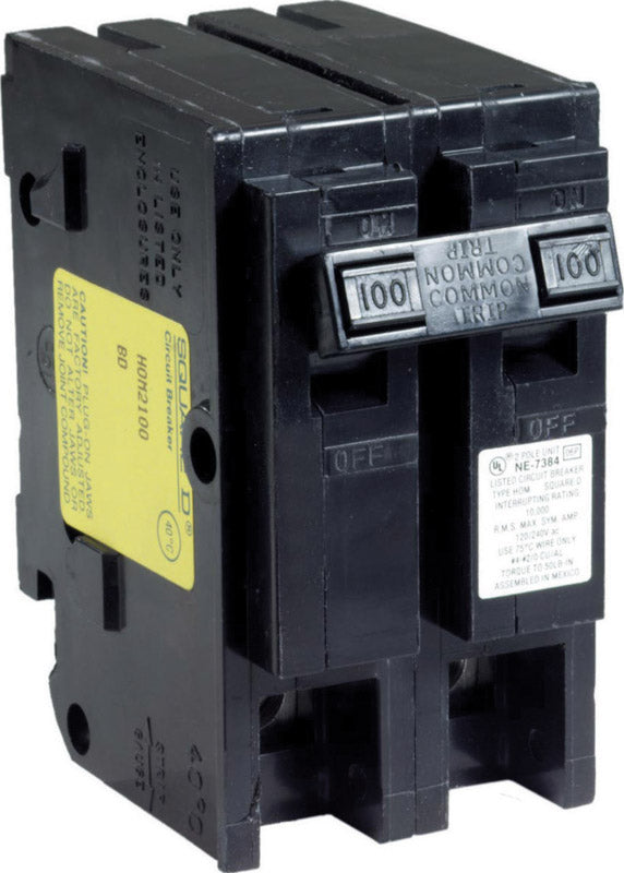 Square D HomeLine Double Pole 100 amps Circuit Breaker – Shell Lumber ...