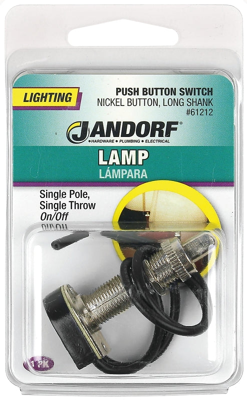 Jandorf 61212 Switch, 3/6 A, 125/250 VAC, SPST, Lead Wire Terminal, Bl ...