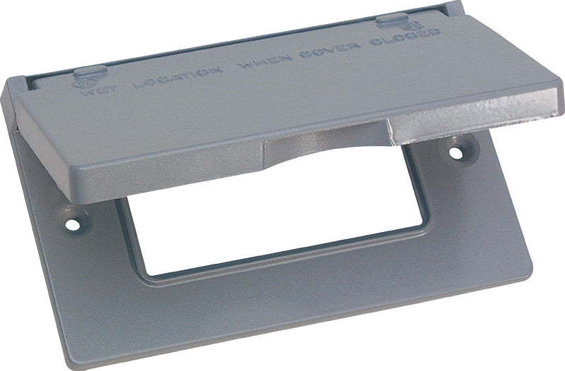 Sigma Rectangle Aluminum 1 gang Electrical Cover For 1 GFCI Receptacle ...