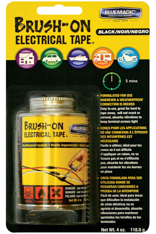 Blue Magic Liquid Brush-On Electrical Tape Black – Shell Lumber and ...