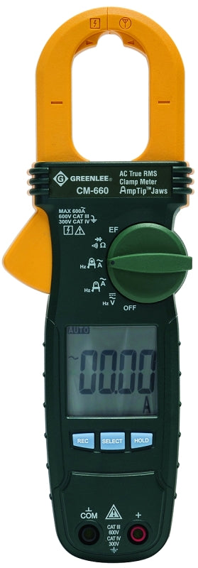 Greenlee CM-660 Clamp Meter, 6000 Count Resolution, LCD Display – Shell ...