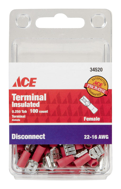 Ace Industrial Female Disconnect Vinyl Red 100 – Shell Lumber and ...